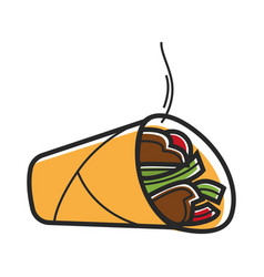 Grilled kebab Royalty Free Vector Image - VectorStock