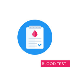 Cartoon colorful blood test tube mascot isolated Vector Image