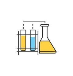Simple distillation model in chemistry laboratory Vector Image