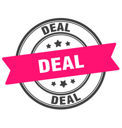 Deal stamp label on transparent background Vector Image