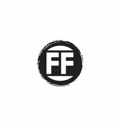 Ff logo monogram design template Royalty Free Vector Image