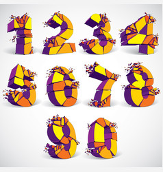 Cartoon numbers Royalty Free Vector Image - VectorStock