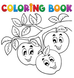 Coloring book vegetable theme 1 Royalty Free Vector Image