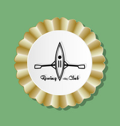 Logo for rowing club Royalty Free Vector Image
