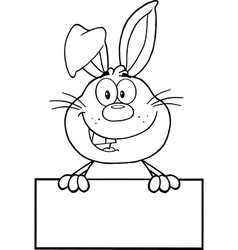 Happy cartoon rabbit Royalty Free Vector Image