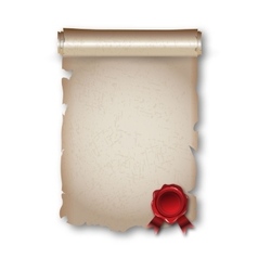 Old paper scroll Royalty Free Vector Image - VectorStock