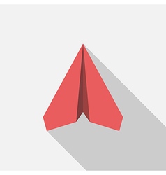Flight paper plane logo icon Royalty Free Vector Image
