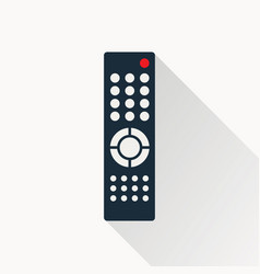 Tv remote control icons set on white background Vector Image