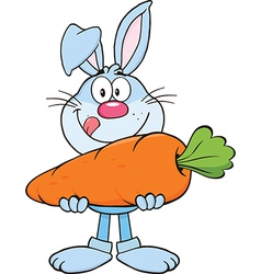 Happy cartoon rabbit Royalty Free Vector Image