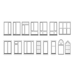 Closed window Royalty Free Vector Image - VectorStock