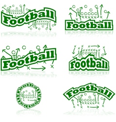 Football vector by dclipart - Image #360548 - VectorStock