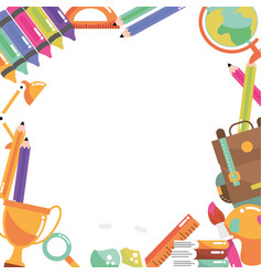 School study element cartoon Royalty Free Vector Image