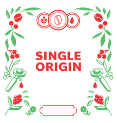 Single origin ethiopia with pan roasting Vector Image