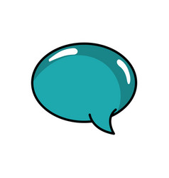 Color oval chat bubble art text message Royalty Free Vector