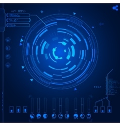 Futuristic graphic user interface Royalty Free Vector Image