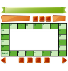 Boardgame template Royalty Free Vector Image - VectorStock