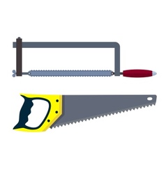 Hand saw cartoon isolated Royalty Free Vector Image