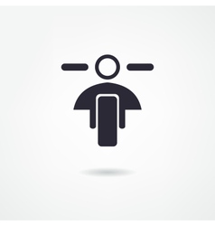 Front motorbike icon simple style Royalty Free Vector Image