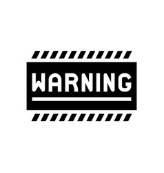 Warning 18 red rectangle eighteen stop sign Vector Image