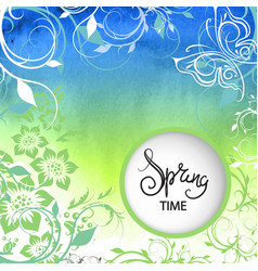 New spring collection background decorated ultra Vector Image