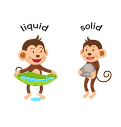 Opposite adjective with strong and weak Royalty Free Vector