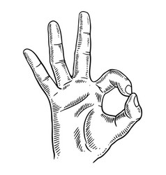 Hand in rock sign Royalty Free Vector Image - VectorStock