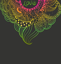 Natural floral background with spring lettering Vector Image