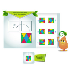 Puzzles shape rotation Royalty Free Vector Image