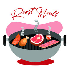 Ribs icon roasted cooked meal delicious food Vector Image