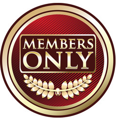 Invitation gold label Royalty Free Vector Image