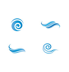 Water wave symbol isolated icon Royalty Free Vector Image