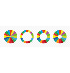 Color palette guide on transparent background Vector Image