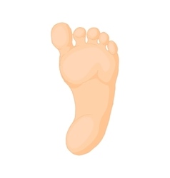 Human foot cartoon isolated Royalty Free Vector Image