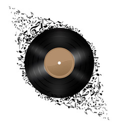 Blue music note isolated on white background Vector Image