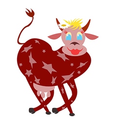 Funny cow cartoon Royalty Free Vector Image - VectorStock