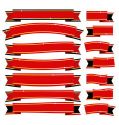 Long ribbons Royalty Free Vector Image - VectorStock