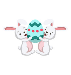 Cute duck cartoon holding golden egg Royalty Free Vector