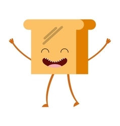 Funny breakfast characters Royalty Free Vector Image