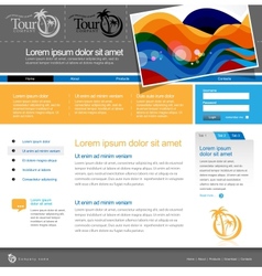 Gray website template Royalty Free Vector Image