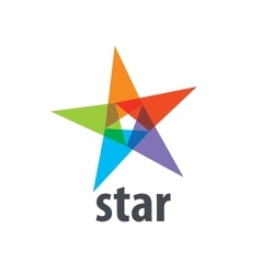 Color star logo icon design Royalty Free Vector Image