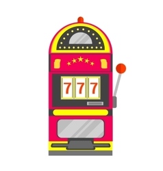 Slot machine with win jackpot 777 casino game Vector Image
