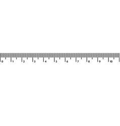 Ruler sketch isolated Royalty Free Vector Image