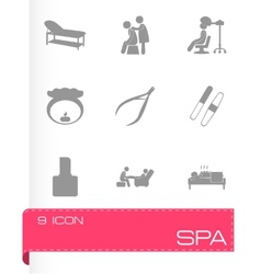Thai massage icon set Royalty Free Vector Image