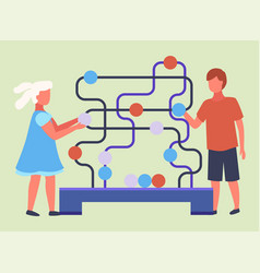 Kids crossing road in city cartoon Royalty Free Vector Image