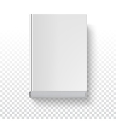 Classic blue book in front vertical view isolated Vector Image