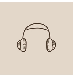 Headphones sketch vector by kreatiw - Image #954293 - VectorStock