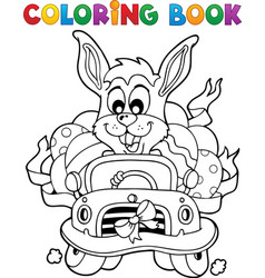 Coloring book with easter theme 6 Royalty Free Vector Image