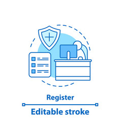 Account creating concept icon Royalty Free Vector Image