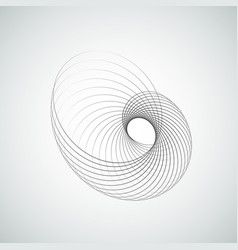 Radial spiral rays set psychedelic Royalty Free Vector Image