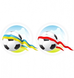 Cartoon soccer ball character Royalty Free Vector Image